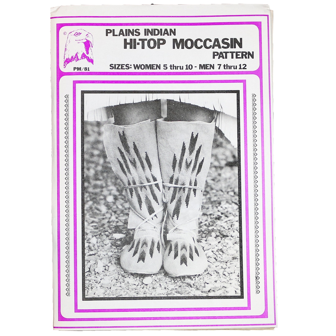Glacier Wear Hi-top Moccasin Pattern Ptn100pm81 - Etsy