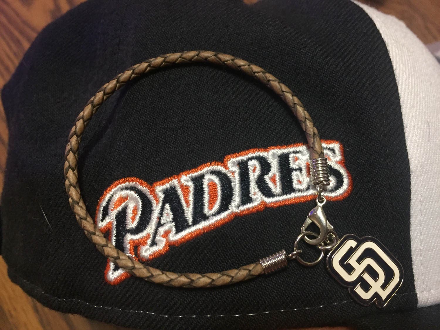 San Diego Padres Braided Leather Bracelet - Etsy