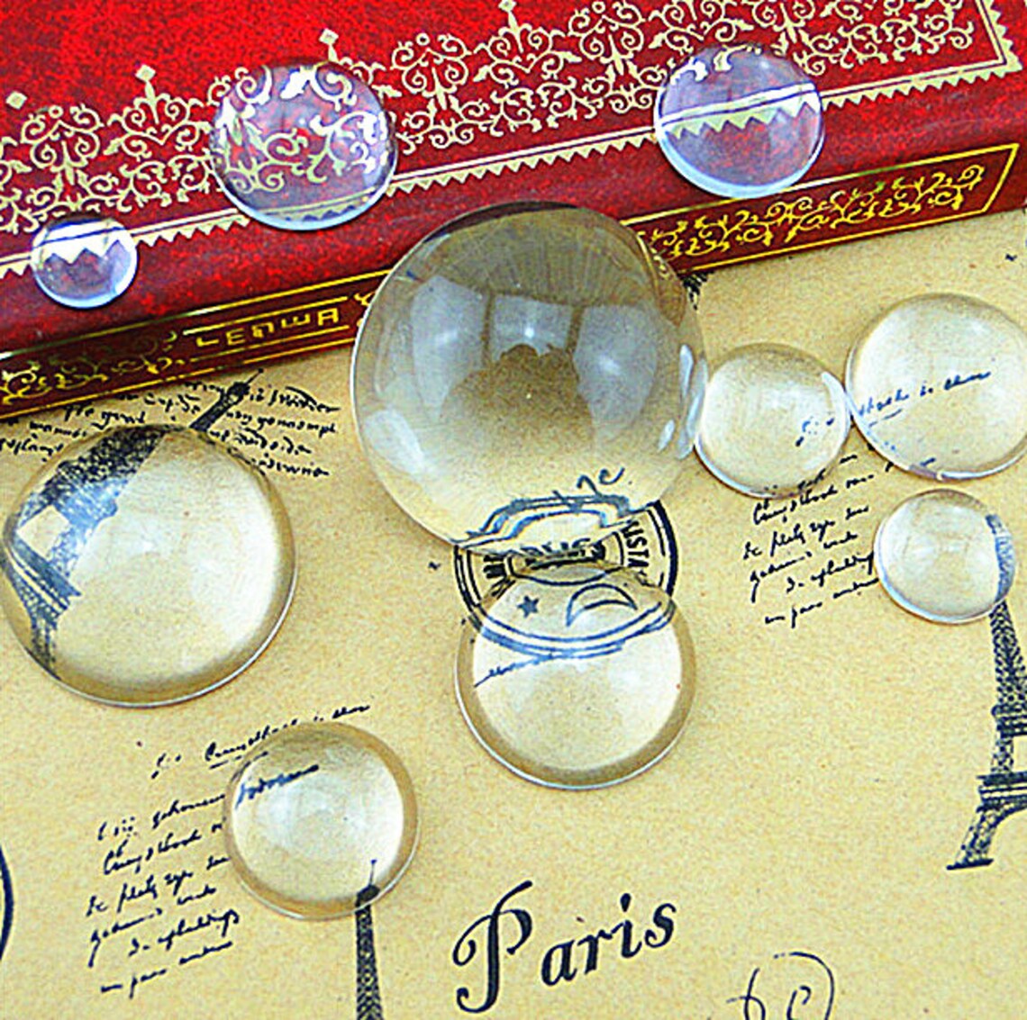Glass Cabochon Glass Dome Glass Insert Glass Tile Round Diameter 6mm ...