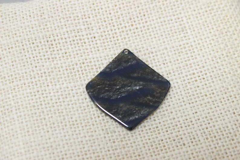 Tortoise Shell Irregular Square Pendants Charms Resin Acetate - Etsy