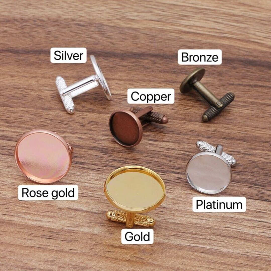 Bulk 20 Pcs RECESSED Style Cuff Link Blank Bezel Brass Base - Etsy