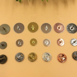 Bulk 200 Pcs Tie Pin, Lapel Pin Tie Tack, Bezel Blank,back Brooch ...