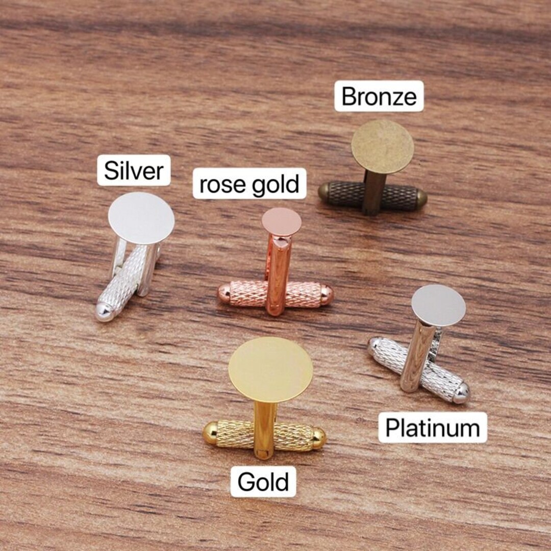 Bulk 50 Pcs Flat Style Cuff Link Blank Bezel Brass Base - Etsy