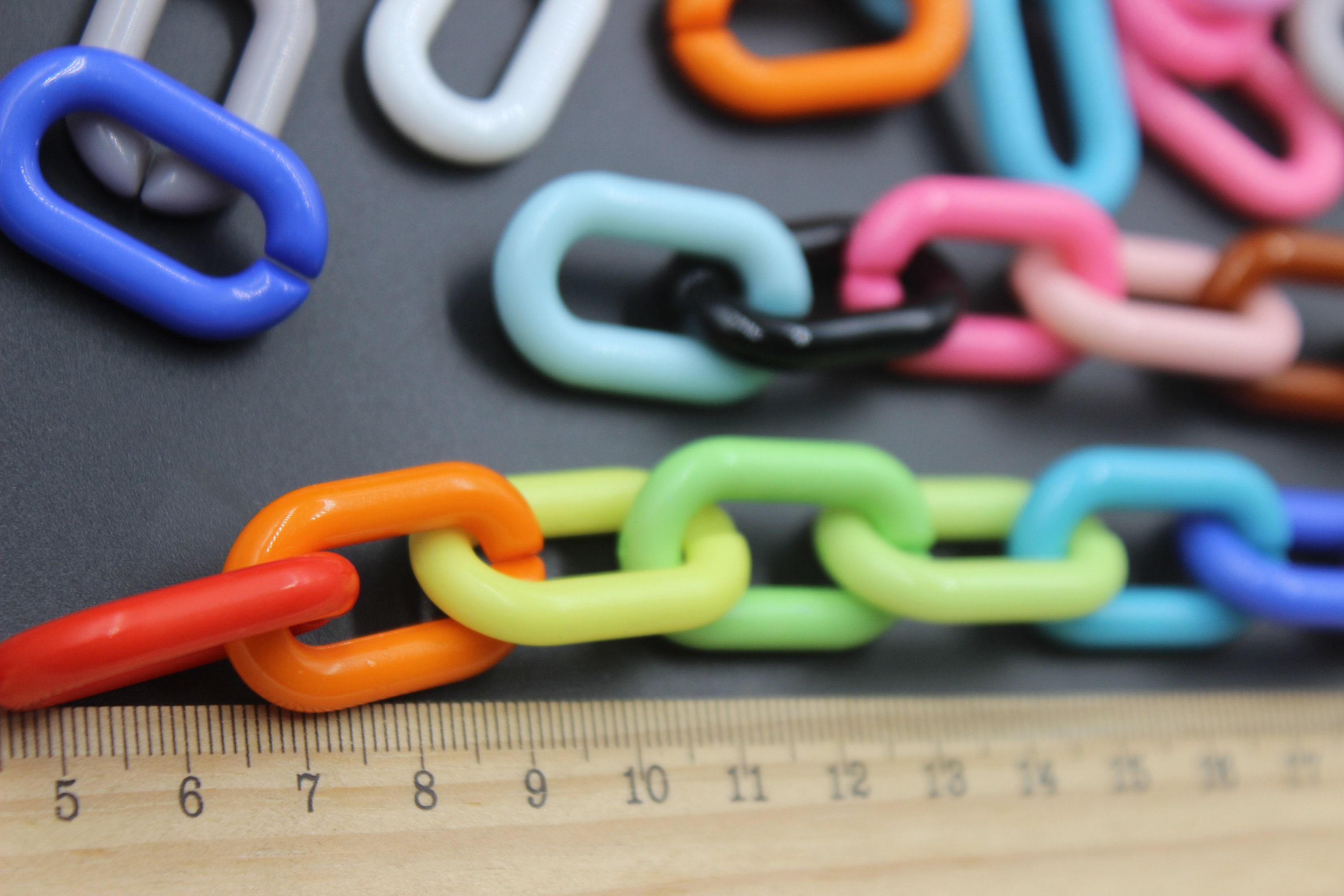 20 piezas de eslabón de eslabón de eslabón de plástico | Etsy