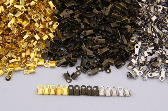 End caps for thread cord jewelry making colors size option | Etsy