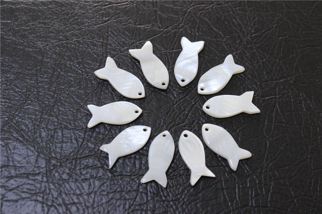 Pendant Charms White Shell Fish Top Quality - Etsy