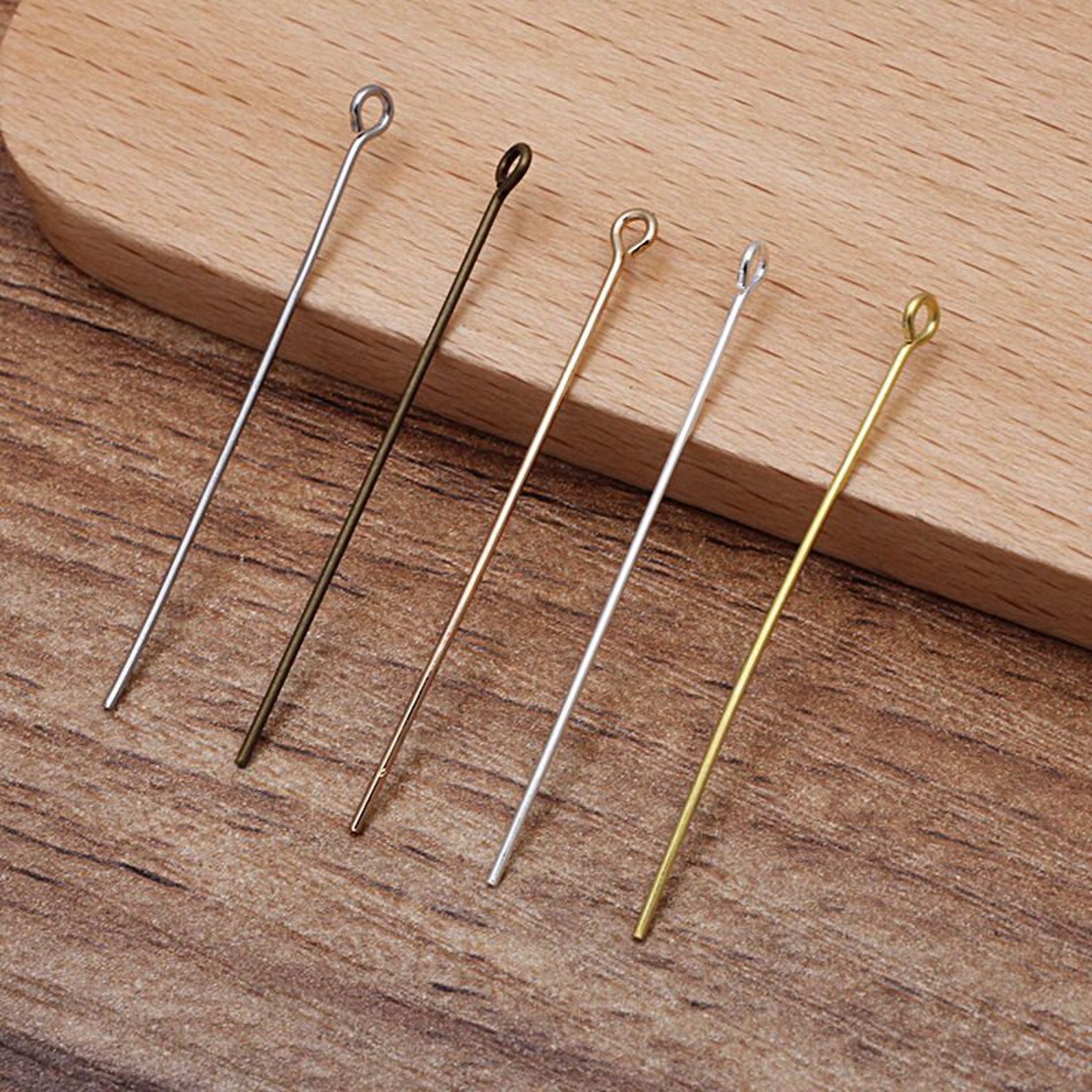 Bulk a Pack of 100 Grams Headpin Eye Head Pins Jewelry Making Option ...