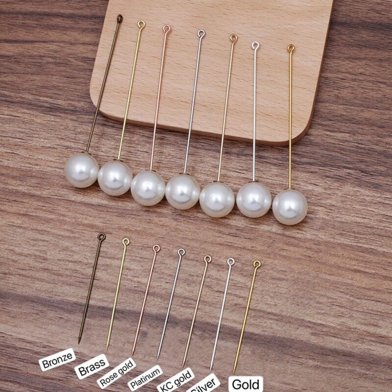 Bulk 50 Pcs Tie Pin, Eye Pin Lapel Pin Tie Tack, Bezel Blank,back ...