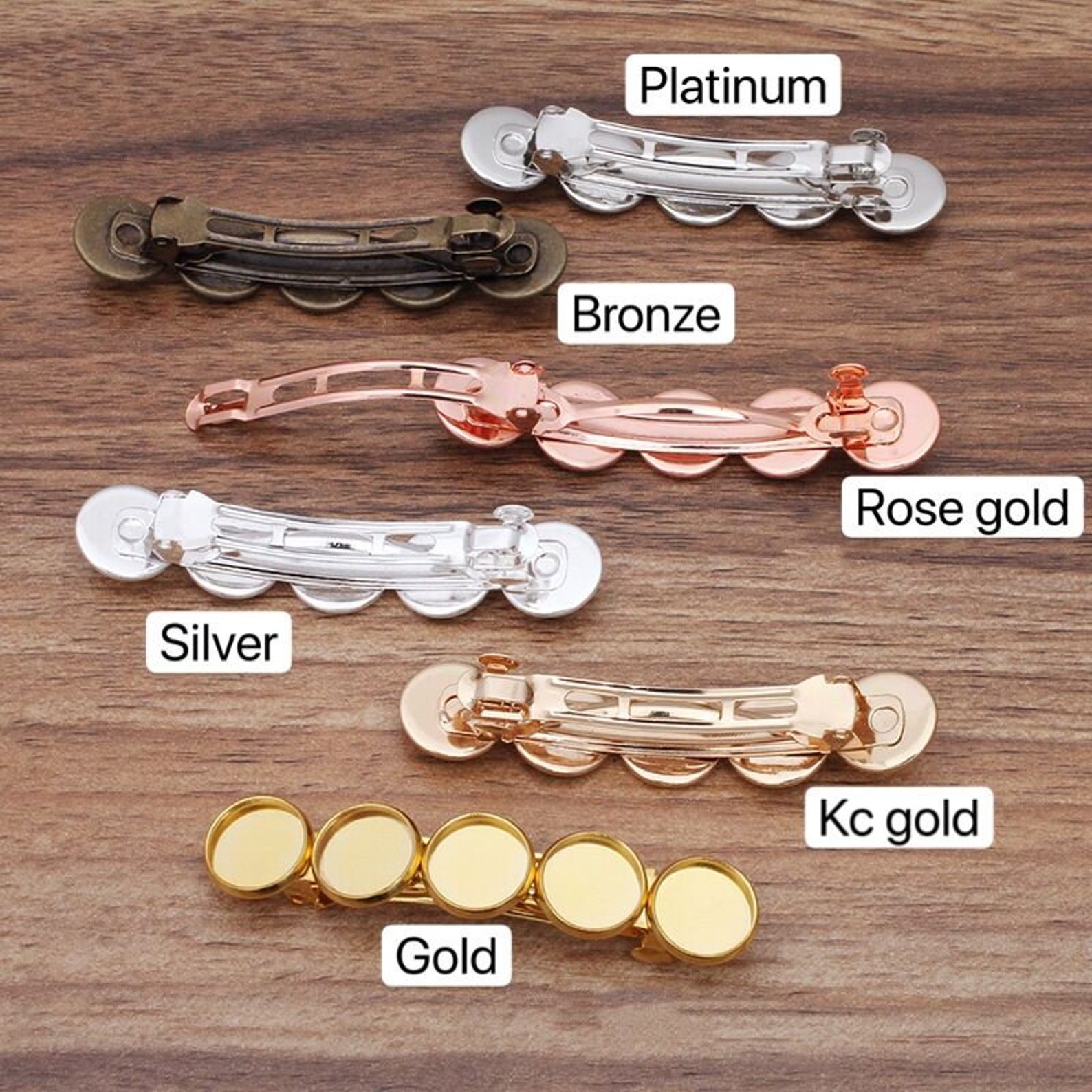 Bulk 10pcs Hair Clips With 12mm Cabochon Setting Blank Bezels - Etsy