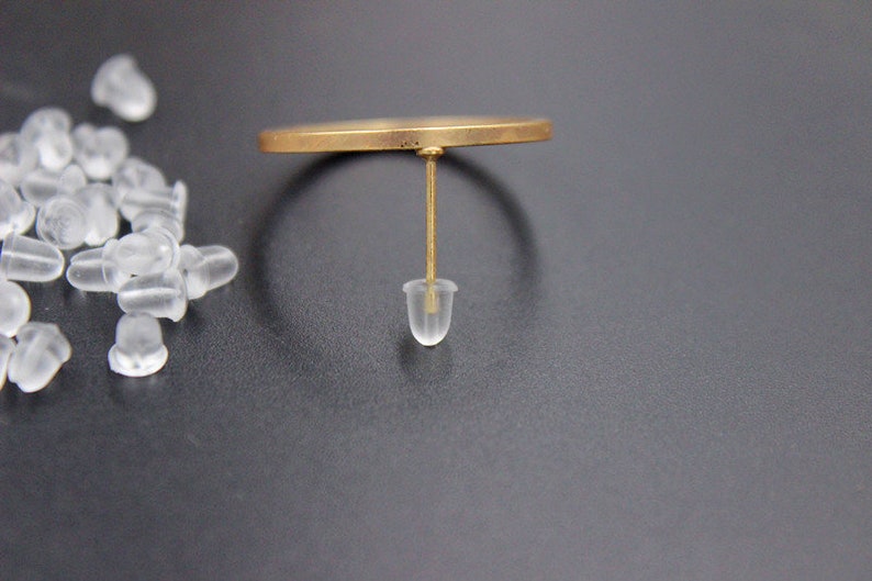 Clear silicon earring backs rubber earring stopper nuts | Etsy