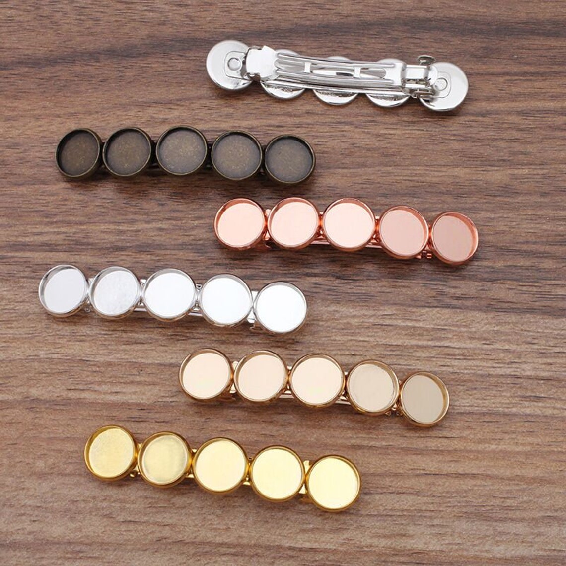 Bulk 10pcs Hair Clips With 12mm Cabochon Setting Blank Bezels - Etsy