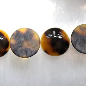 2 Pcs Tortoise Shell Cabochon Acetate Acrylic Round 20mm - Etsy
