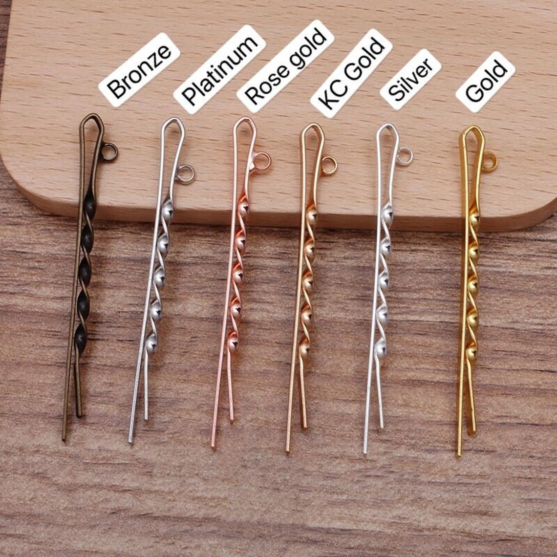 Bulk 50 Pcs Hair Clips Hair Pin Blank Welded Link Ring Brass Base - Etsy