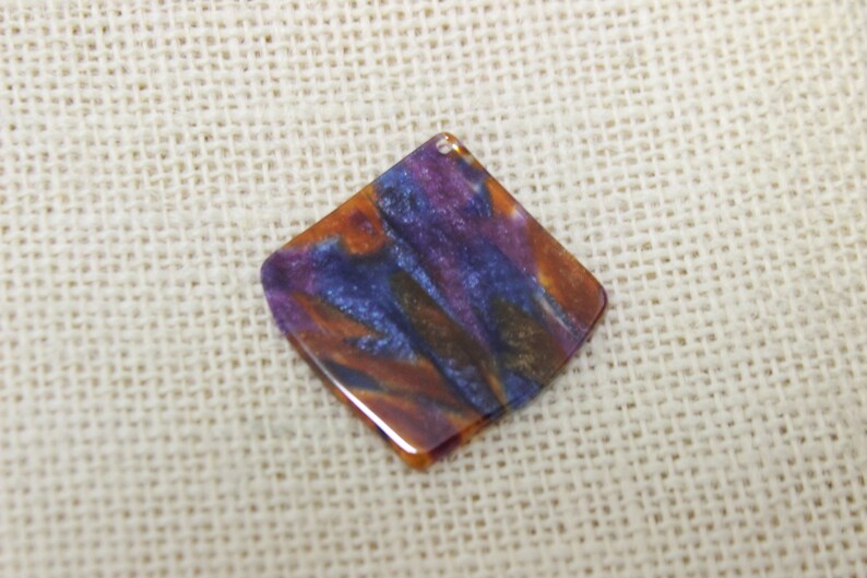 Tortoise Shell Irregular Square Pendants Charms Resin Acetate - Etsy