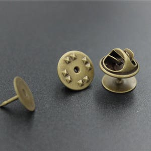 Bulk 200 Pcs Tie Pin, Lapel Pin Tie Tack, Bezel Blank,back Brooch ...