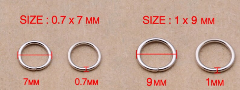 Jump rings split for jewelry making | Etsy