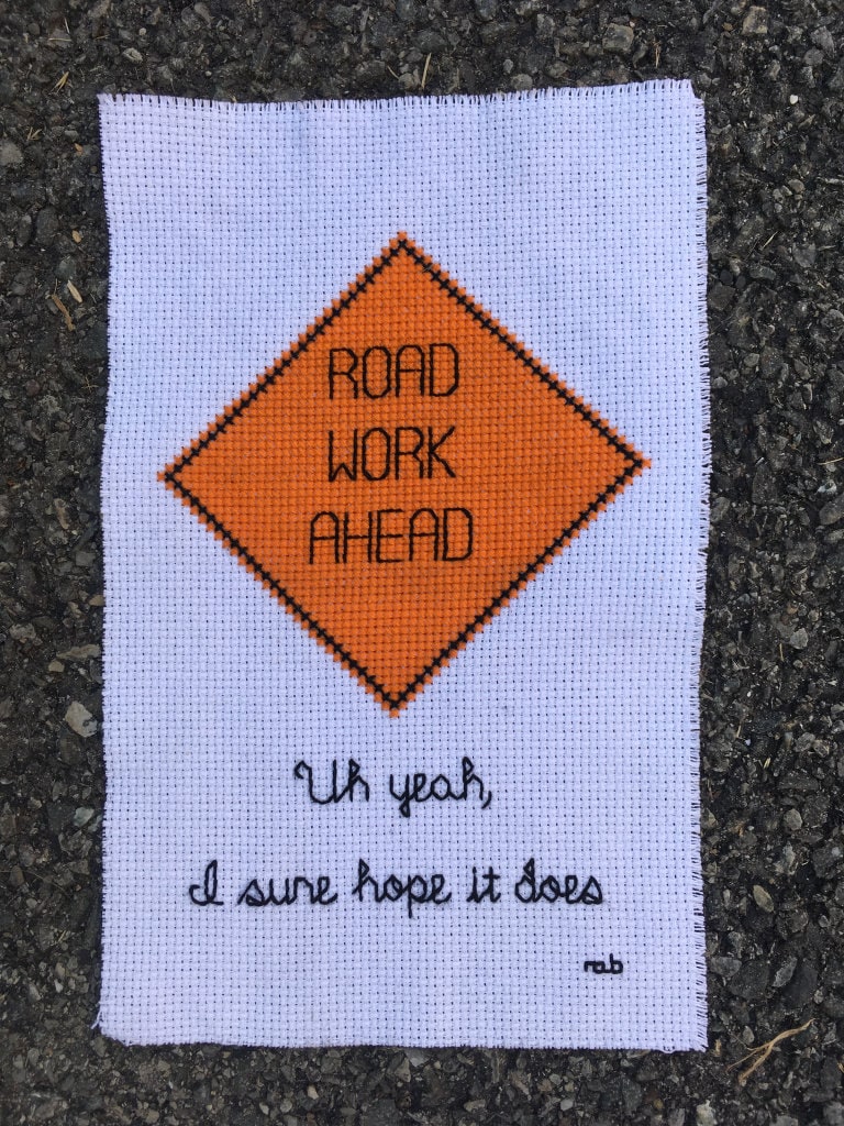 PDF Pattern Road Work Ahead - Etsy