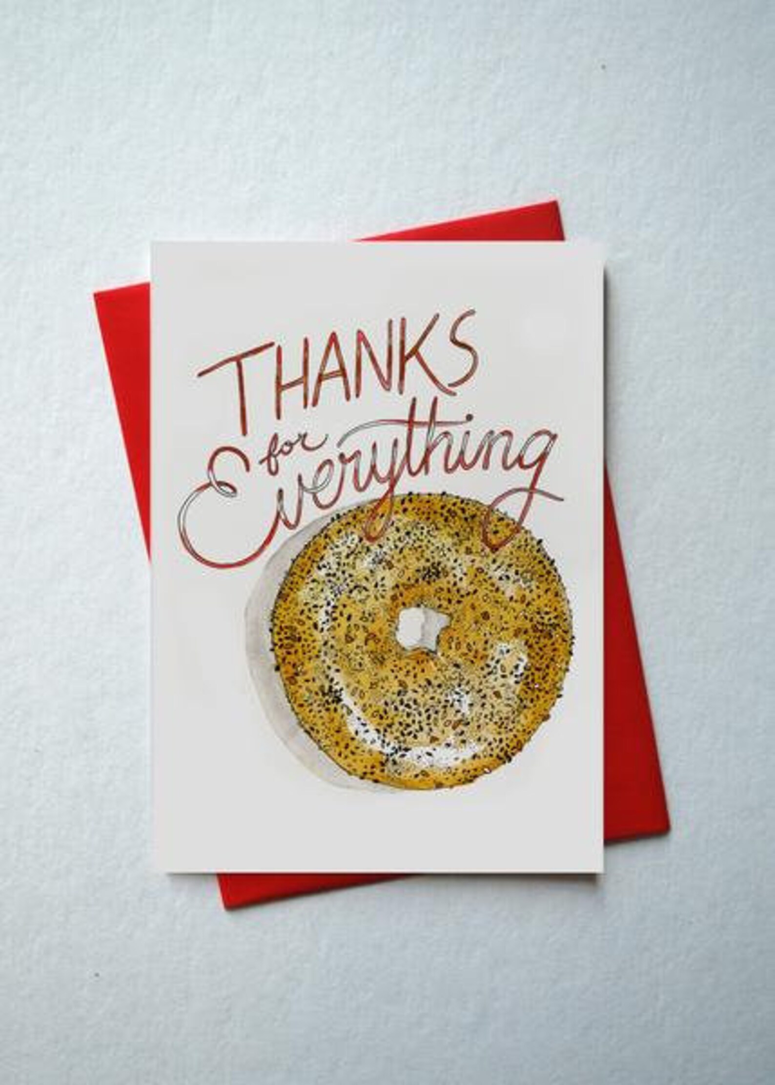 Thanks for Everything Greeting Card + Envelope - Etsy