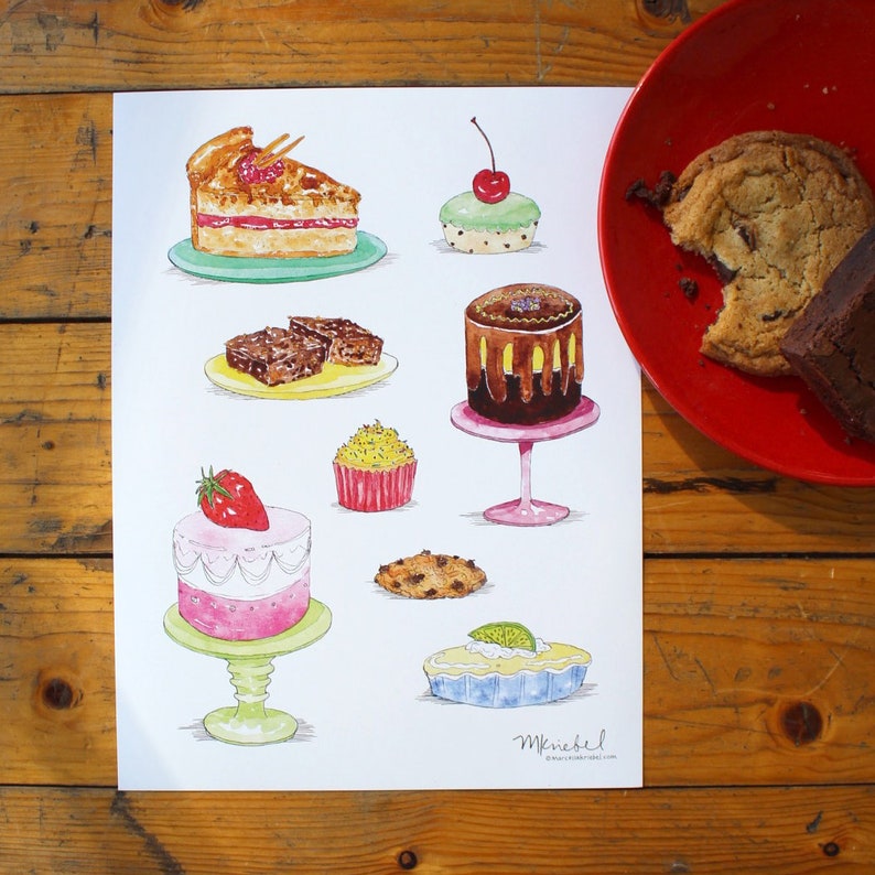 Bake Shop Cake Collection/ Various Cakes and Sweet Treats | Etsy