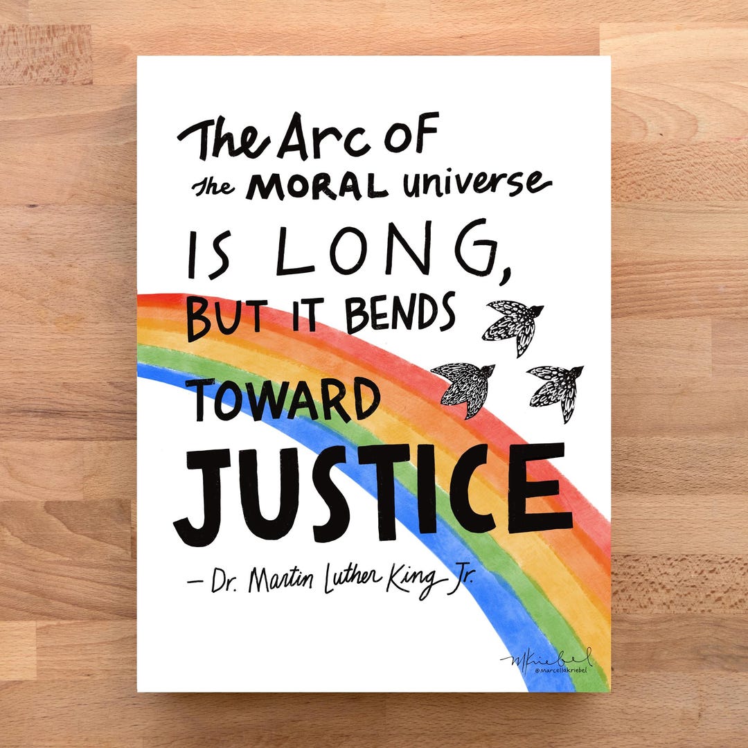MLK Quote Watercolor Print: Social Justice Art - Etsy