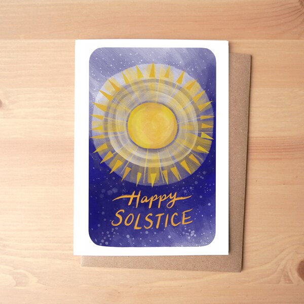 Solstice Greeting Card - Etsy