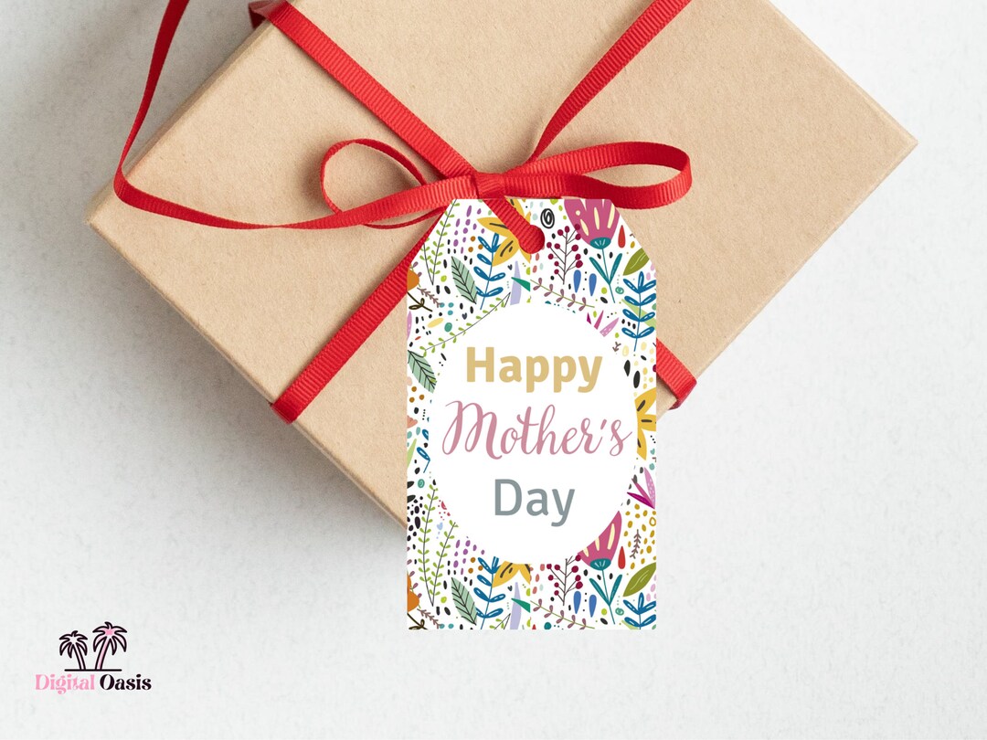 Charming Mothers Day Gift Tags Printable PDF, Instant Download - Etsy