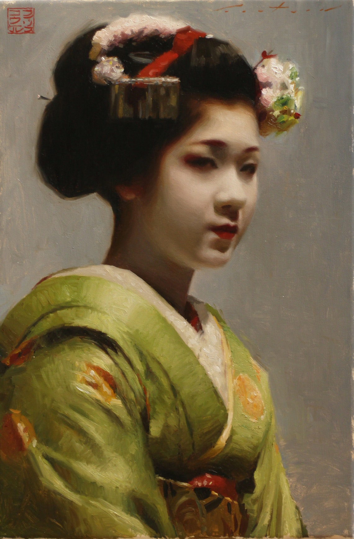 Katsuna Signed 8 X 10 Print of an Original Oil - Etsy