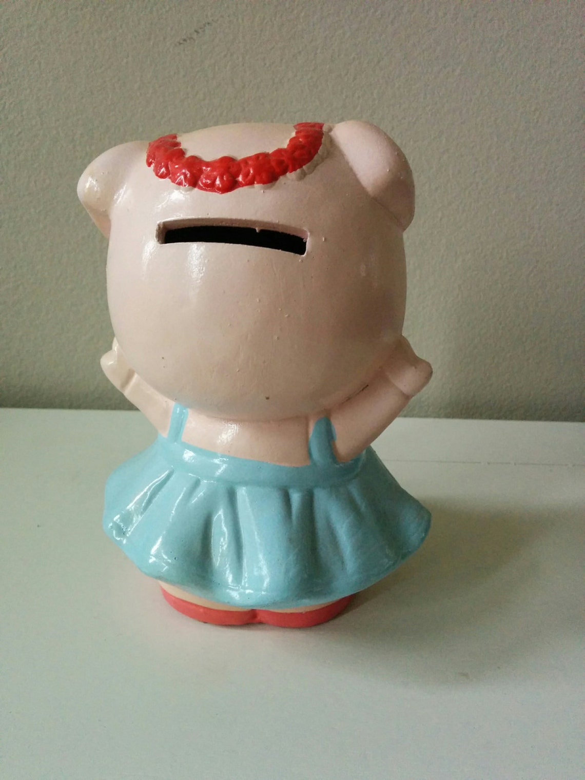 Vintage Ceramic Coin Bank Happy and Fun Little Piglets Piggy Bank From ...