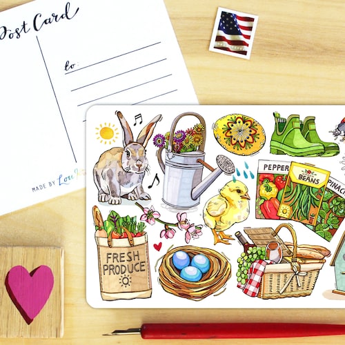 Easter Spring Postcards Set 1 / Postcards / Postcard / Waldorf - Etsy