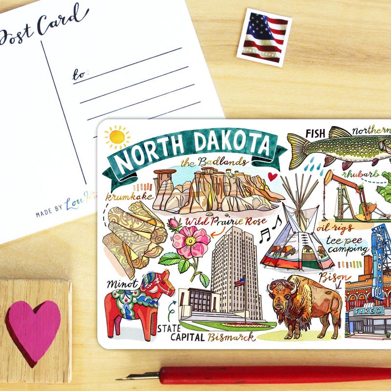 North Dakota - Etsy