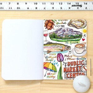 Washington Notebook, Blank Journal, Evergreen State, Stationery ...