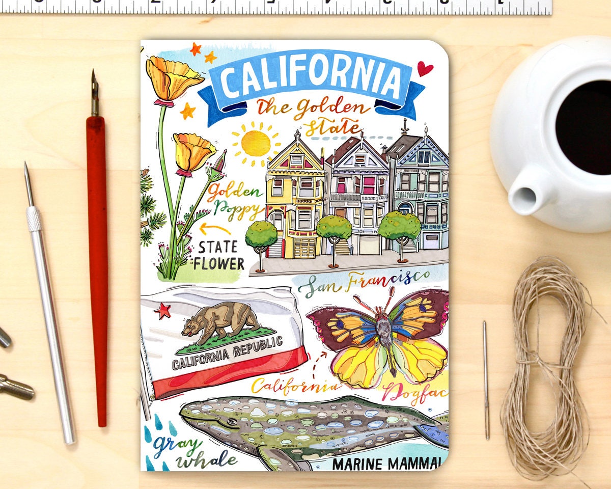 California Notebook. - Etsy
