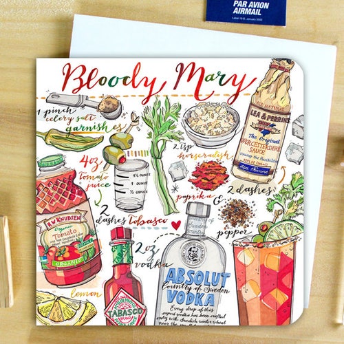 Old Fashioned Cocktail Notecard. Recipe Card. - Etsy