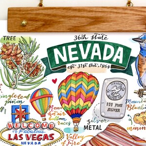 Nevada State Print. State Symbols. Illustration. State Art. the Silver ...