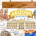 Arizona State Print, Illustration, State Symbols. - Etsy