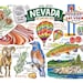 Nevada State Print. State Symbols. Illustration. State Art. the Silver ...