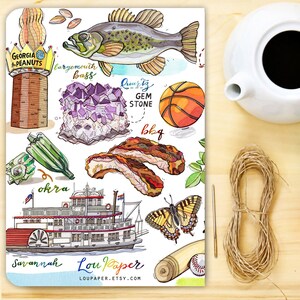 Georgia Notebook, the Peach State. - Etsy
