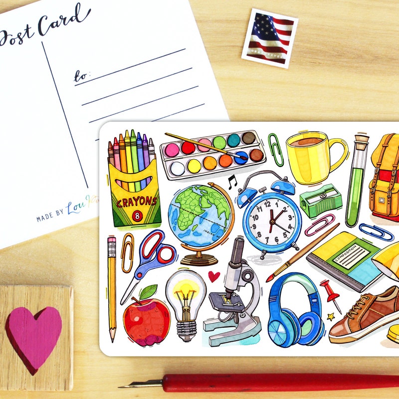 Kids Postcard - Etsy