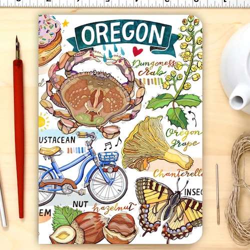 Maine Notebook Blank Journal Pine Tree State. - Etsy