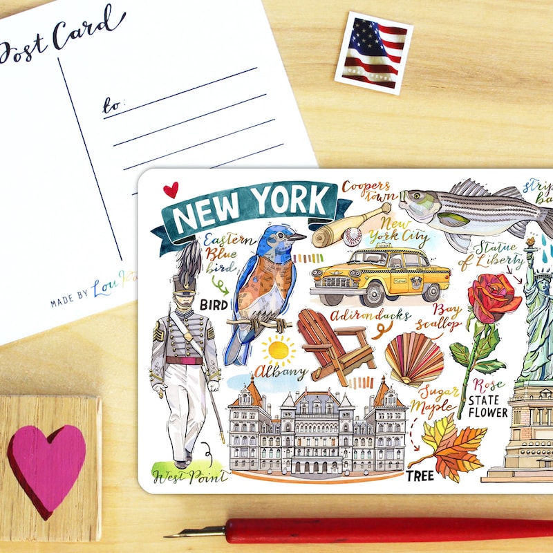 New York Postcards - Etsy