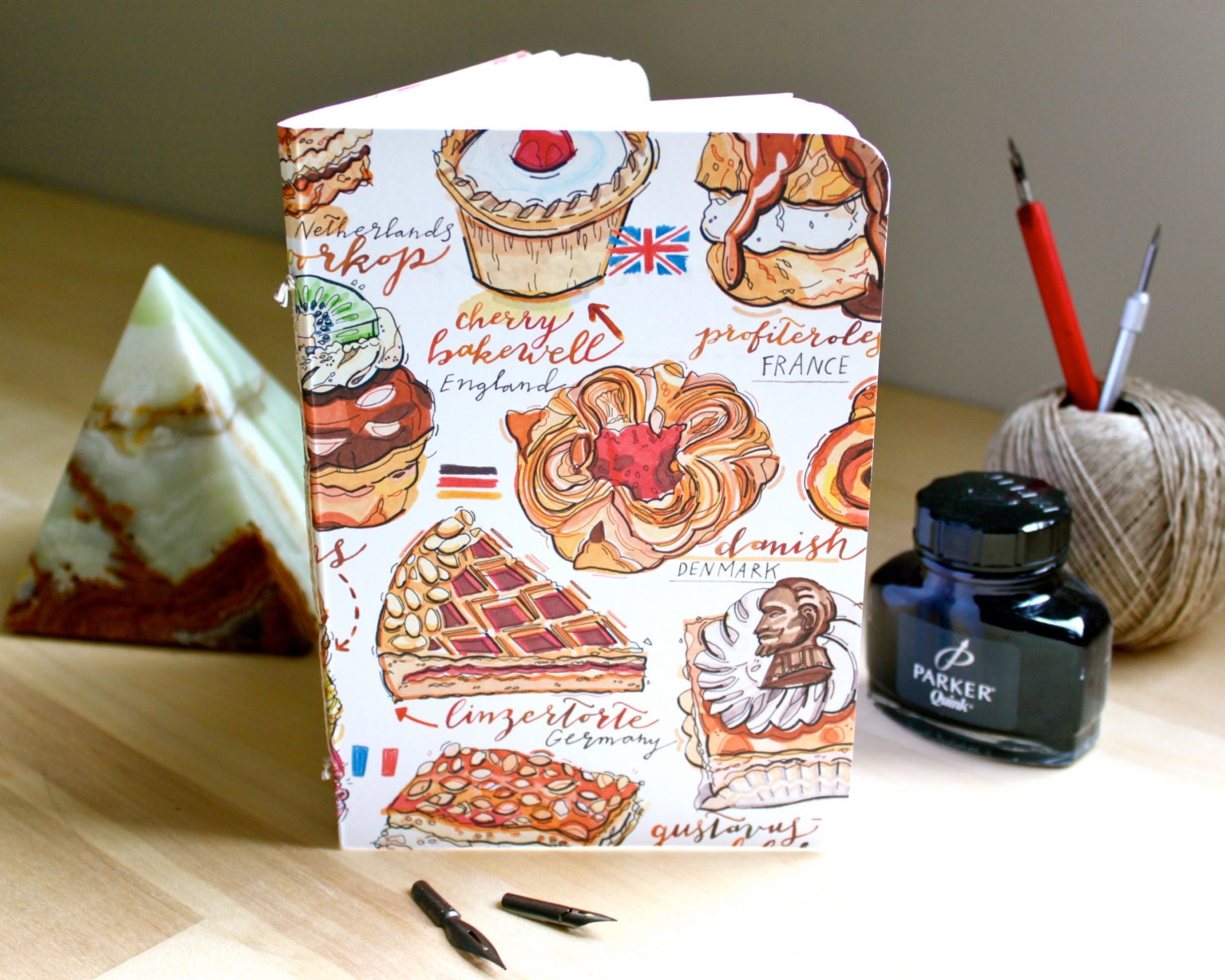 Pastries Notebook Cakes and Sweets Personalized Journal | Etsy