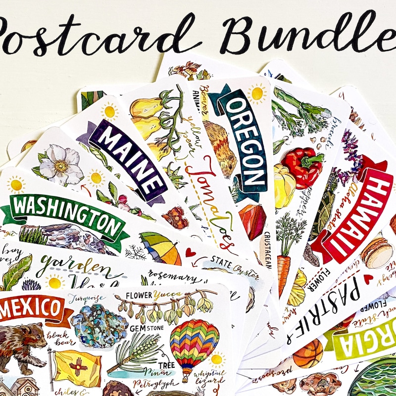 Birthday Postcards - Etsy
