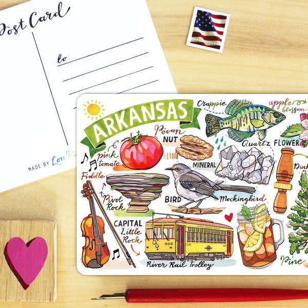 Arkansas Postcard - Etsy