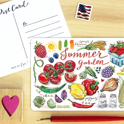 Summer Postcard. - Etsy