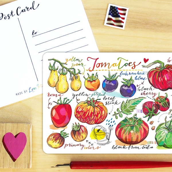 Lou Paper Postcard - Etsy