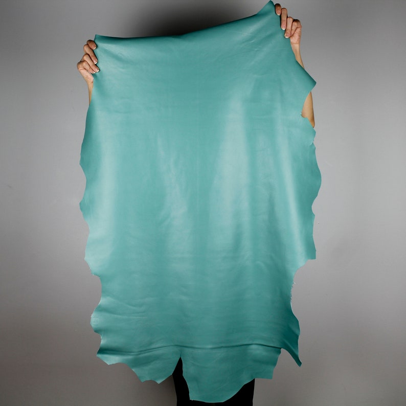 Soft Italian Lambskin Hide First Quality 8 Sf TURQUOISE Ship as Gift ...
