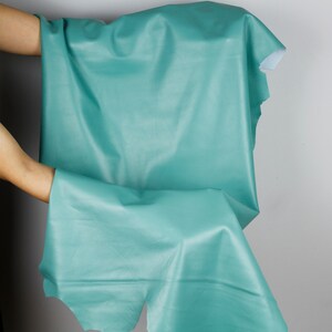 Soft Italian Lambskin Hide First Quality 8 Sf TURQUOISE Ship as Gift ...