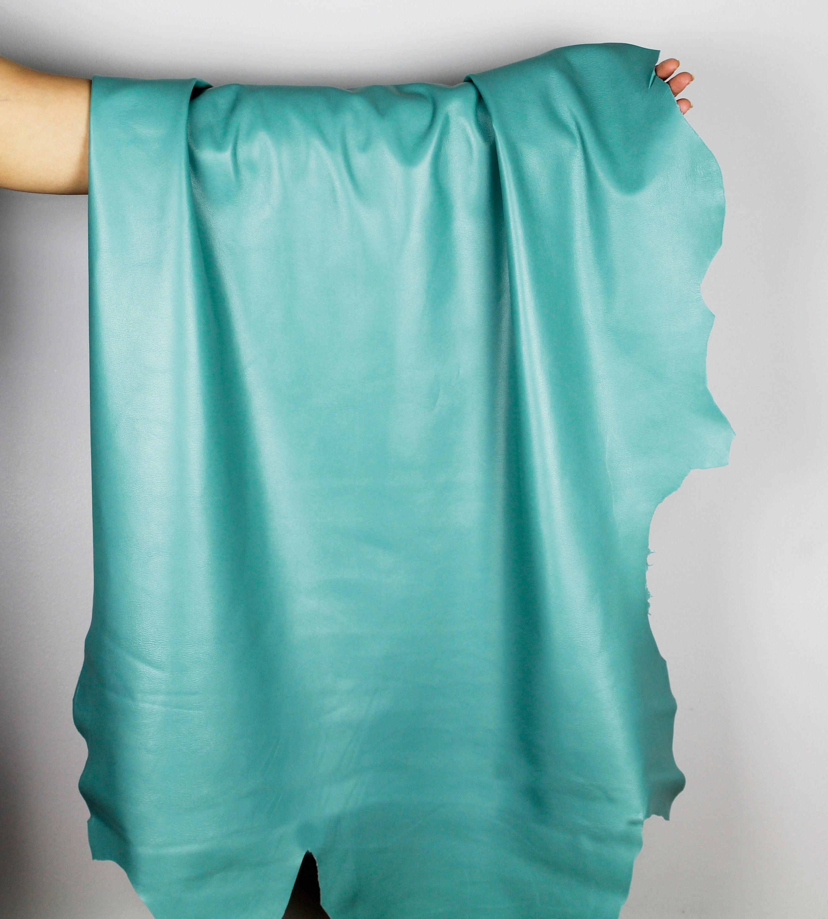 Soft Italian Lambskin Hide First Quality 8 Sf TURQUOISE Ship as Gift ...