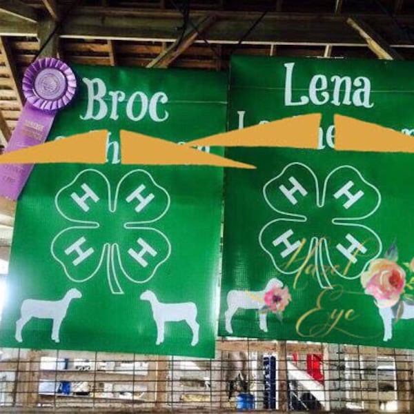 4 H Stall Sign - Etsy