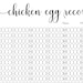 Egg Records | Chicken Egg Count Record Keeper | Chicken Egg Production ...